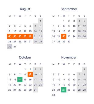 Employee holiday tracker absence calendar - Timetastic
